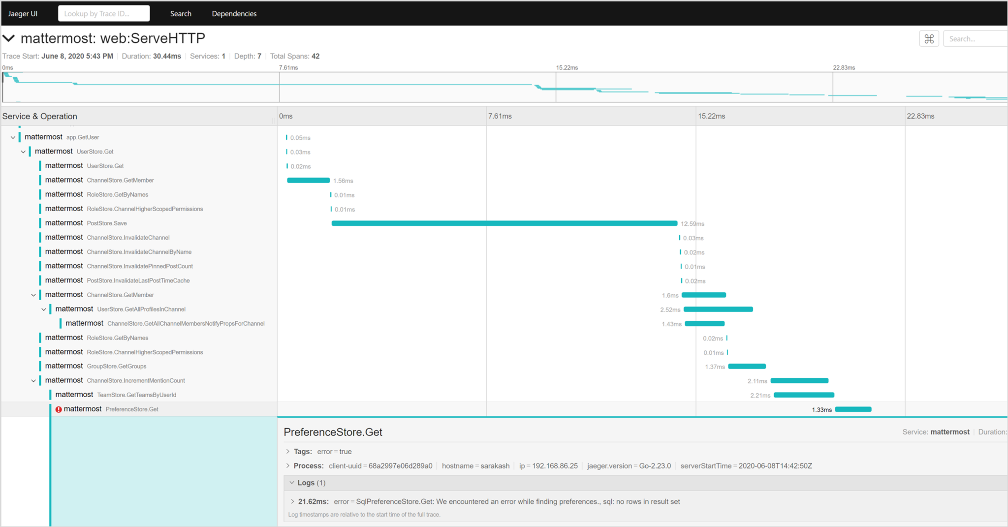 OpenTracing for Go projects - Mattermost Open Source