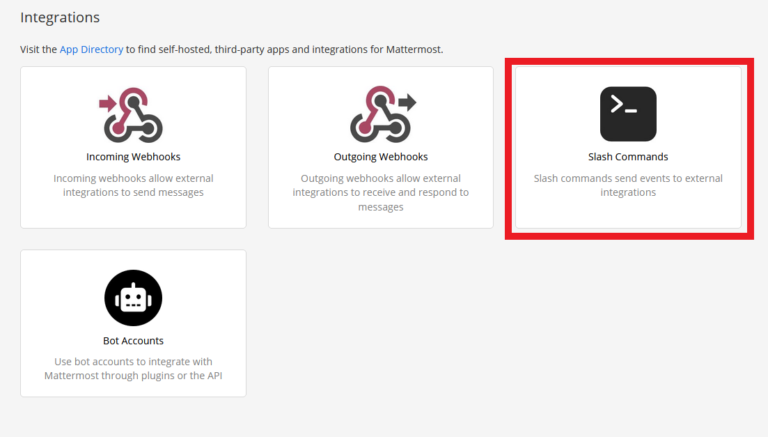 Mattermost integrations: Requesting data with slash commands - Mattermost