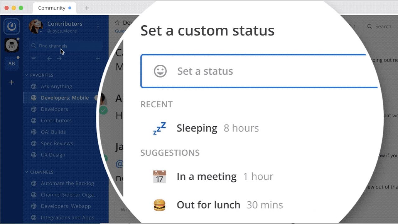 Introducing custom statuses for Mattermost users | Mattermost