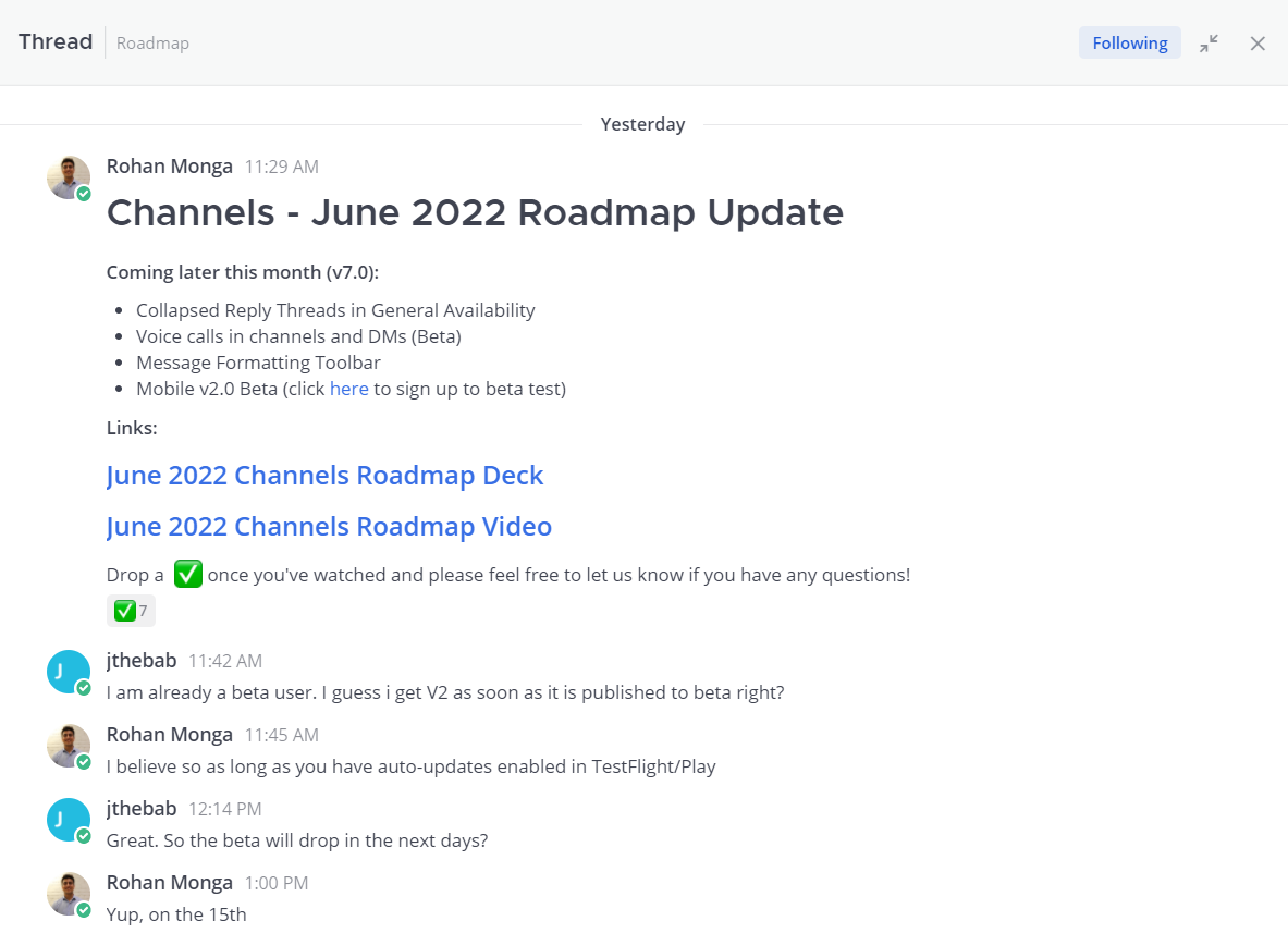 Communication overload? Threaded messages can help. - Mattermost