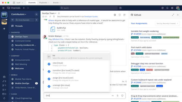 Mattermost Channels | Open Source Chat